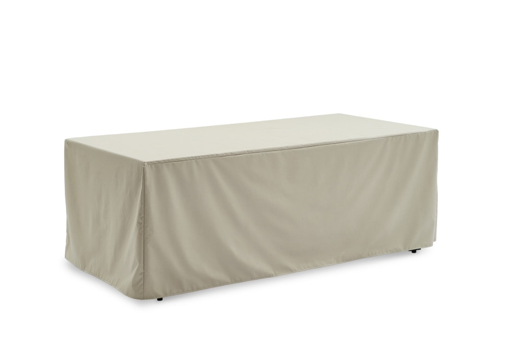 Sorrento Outdoor Dining Table Cover, Beige Fabric | Castlery United States